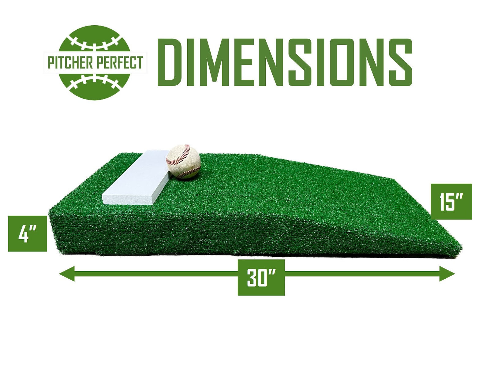 PITCHER PERFECT PM100 Portable Pitching Mound / Baseball Pitchers Mound ...