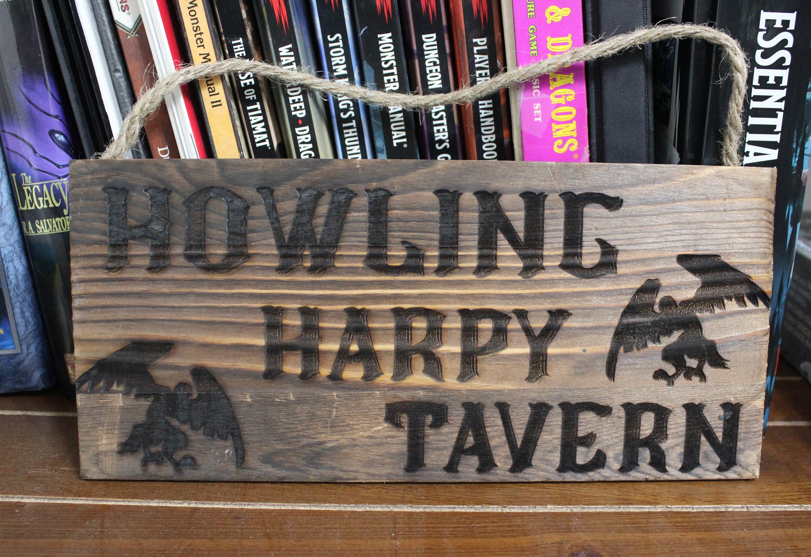 Tavern Sign, D&D, Dungeons and Dragons, Dnd, Medieval Wooden Howling ...