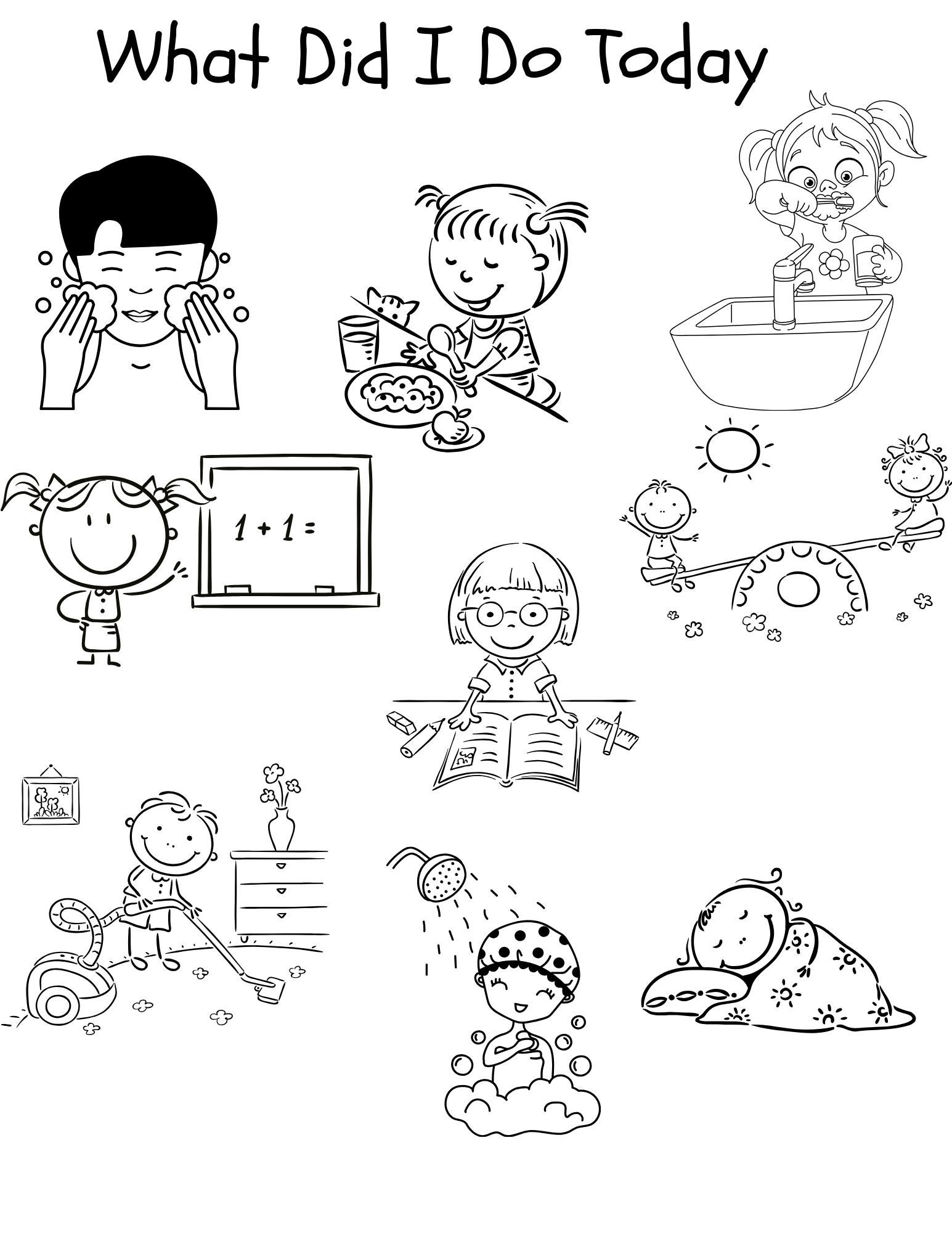 Feelings Coloring Page: Daily Activity Printable (A4, 8.5x11, 8x10 ...
