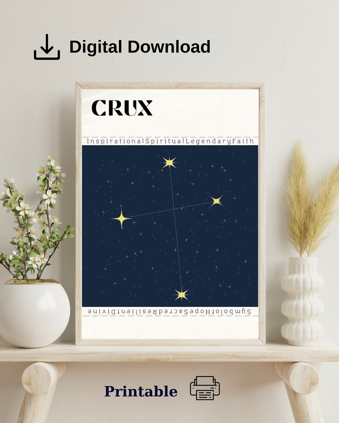 Crux Constellation Wall Art | Mythological Character Traits | Space ...