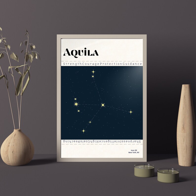 Aquila Constellation Print: Astrology Wall Art (digital Download) - Etsy