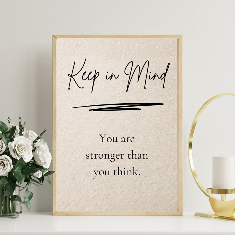 Mindful Motivation Poster Set: Inspirational Wall Art (digital Download ...