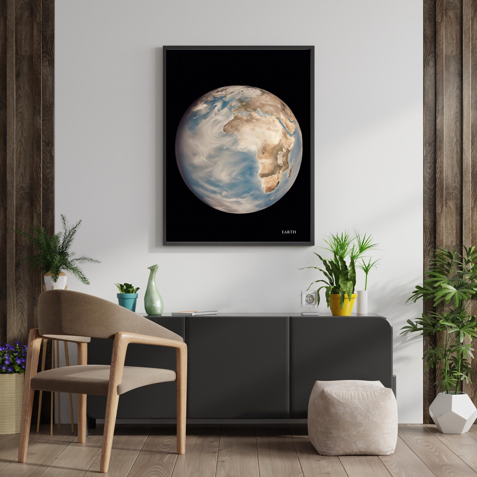Planet Prints Set of 9 Planet, Livingroom Wall Art, Printable Space Art ...