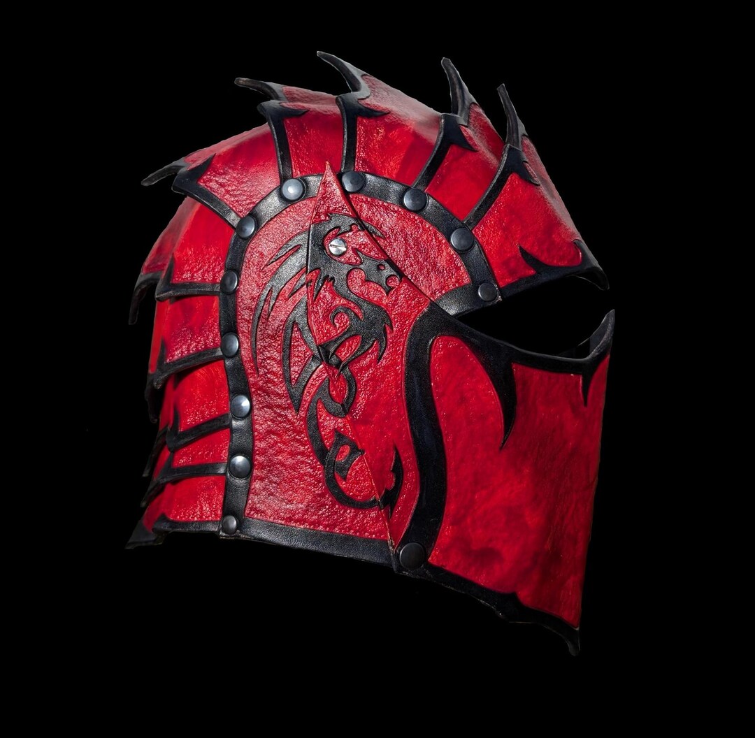 Fantasy Leather Dragon Helmet - Etsy