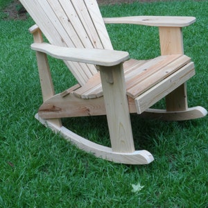 PDF Adirondack Rocking Chair Downloadable DIY Instructions and Drawings ...