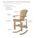 PDF Adirondack Rocking Chair Downloadable DIY Instructions and Drawings ...
