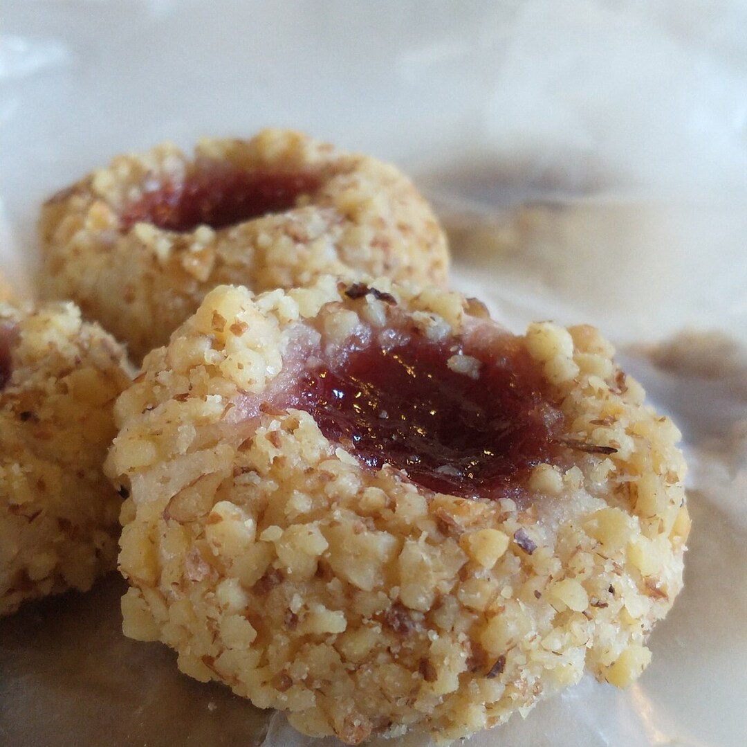 Shipping to Ohio Only - Raspberry Walnut Thumbprint Cookies (1 Doz ...