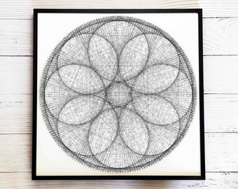 One Line String Art | Etsy