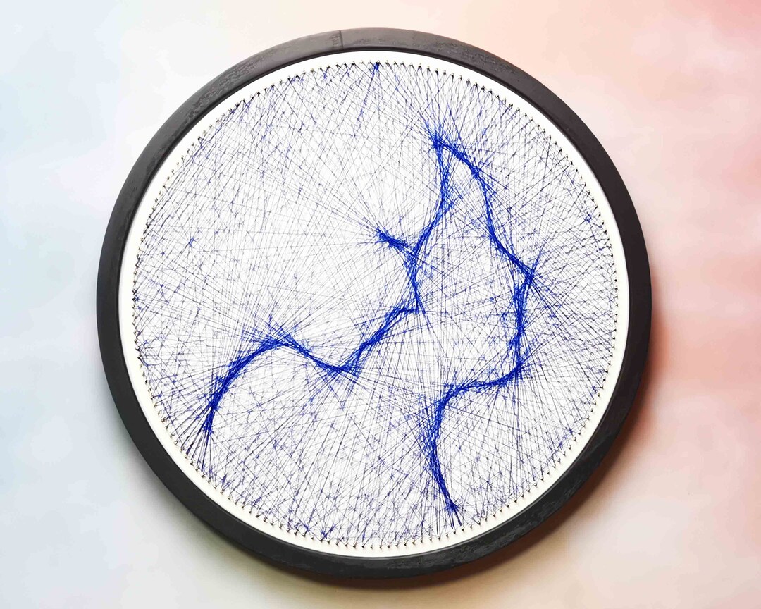 Minimalistic Face Illustration String Art DIY Framed Canvas - Etsy