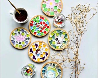 Mosaic Coaster Kit Diy - Etsy