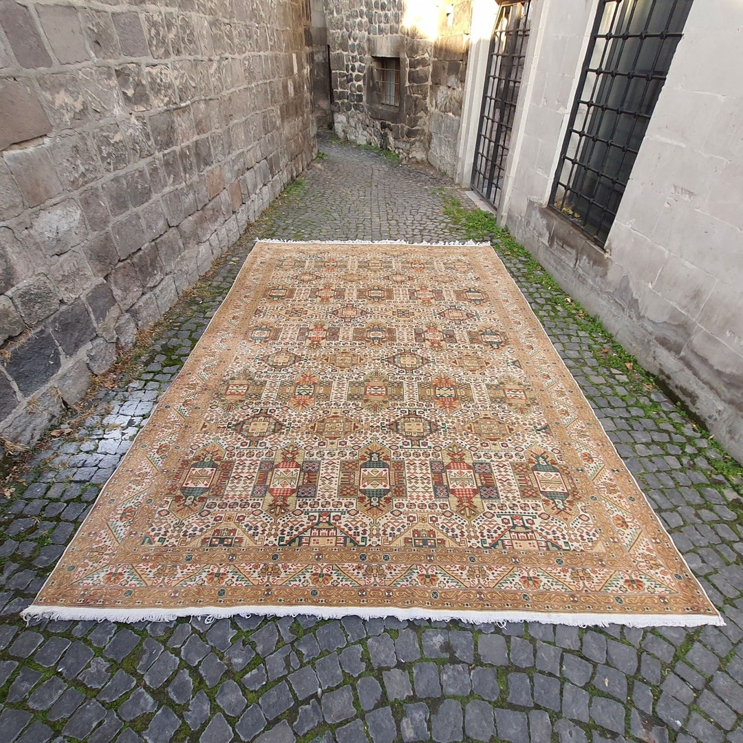 Handsewn Oversize Combination Turkish Rug , Unique Statement Piece for ...