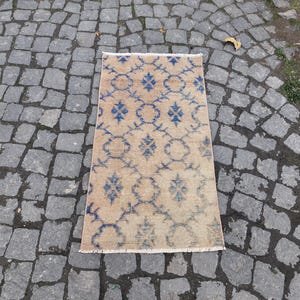 Vintage Inspired Decorative Small Rug , Unique Bohemian Accent for ...
