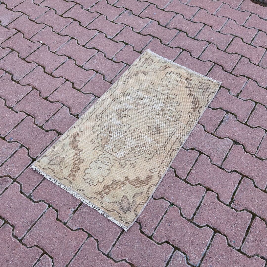Bohemian Turkish Mat , Unique Decor Outdoor Mat With Beige Old Style - Etsy