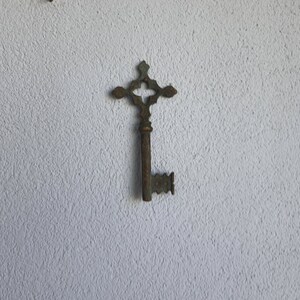 Vintage Church Iron Key , Decorative Key , Front Door Decor , Door Key ...