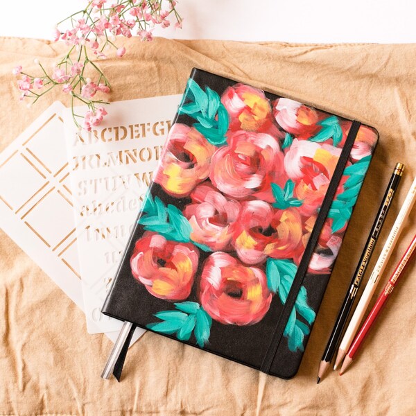 Painted Journal - Etsy
