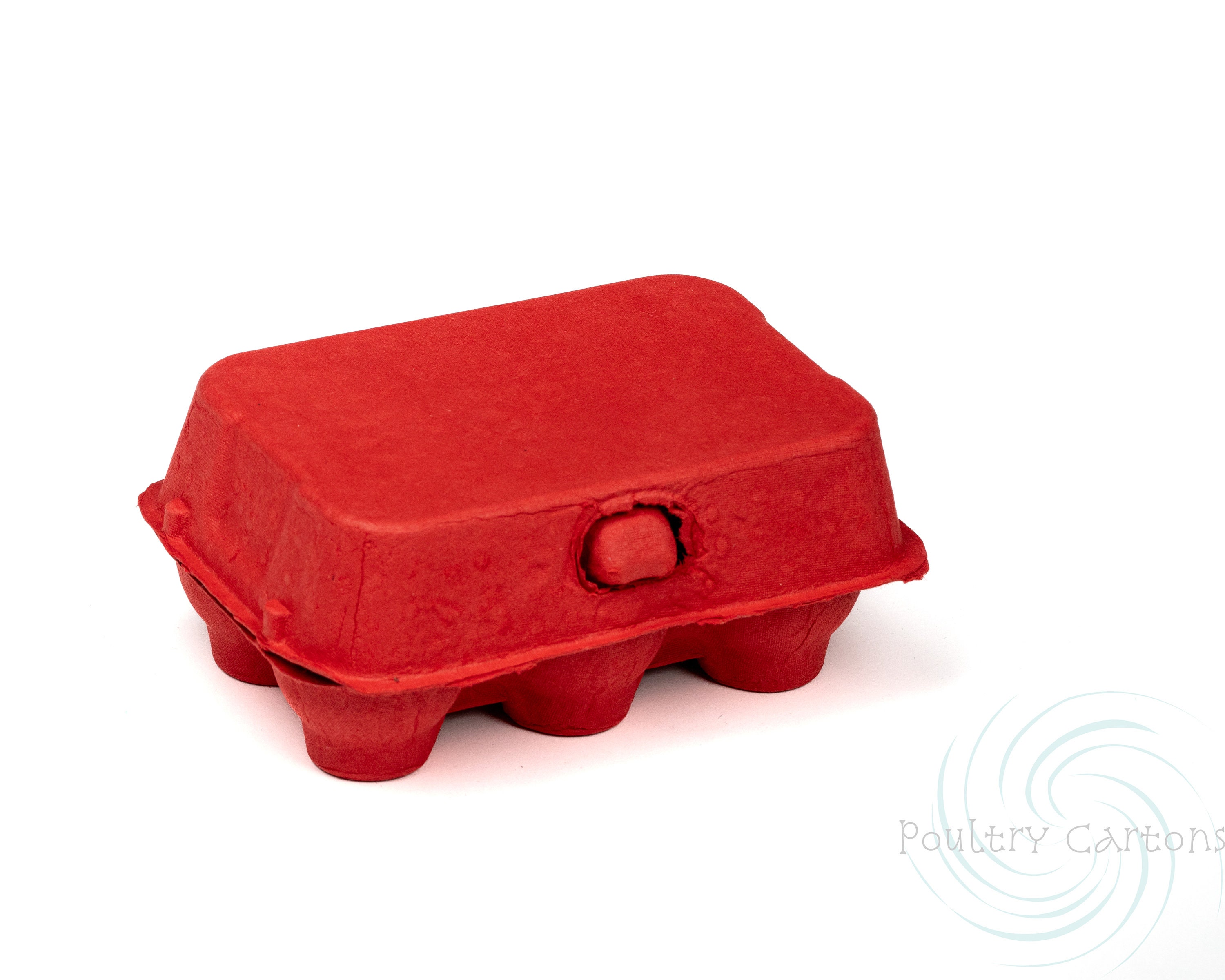 Poppy Red Paper Pulp Chicken Egg Cartons (6 Eggs) - Etsy