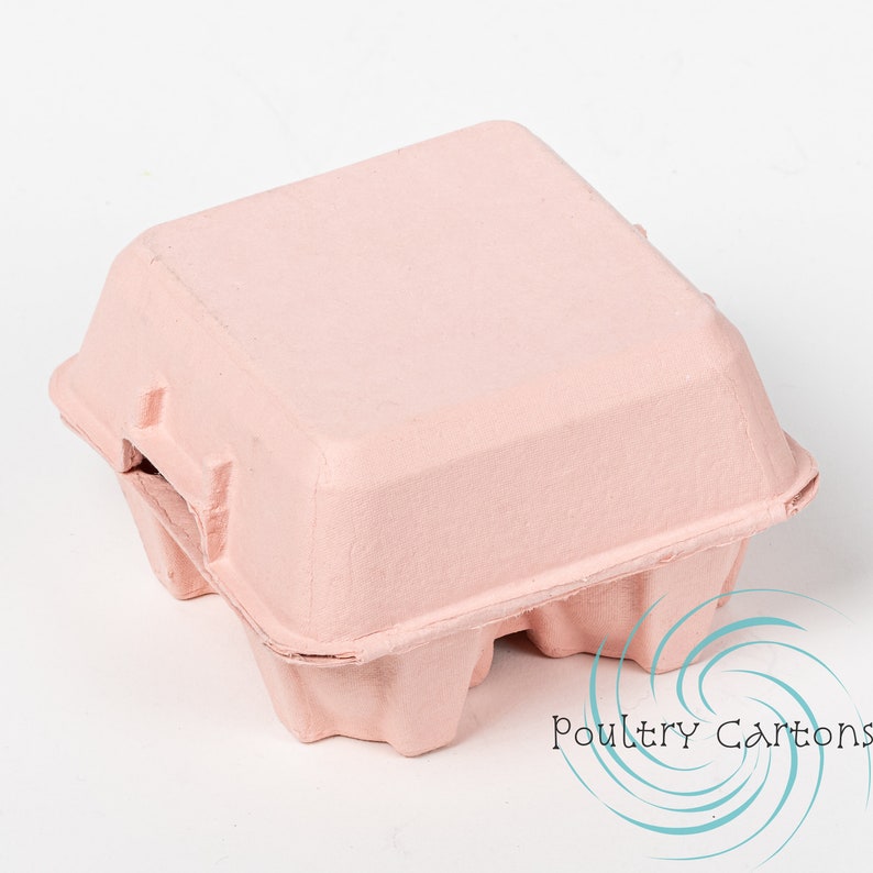 Pink Paper Pulp Chicken Egg Cartons (4 Eggs) - Etsy