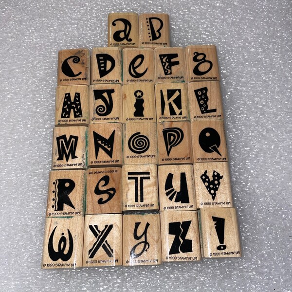 Alphabet Stamps - Etsy