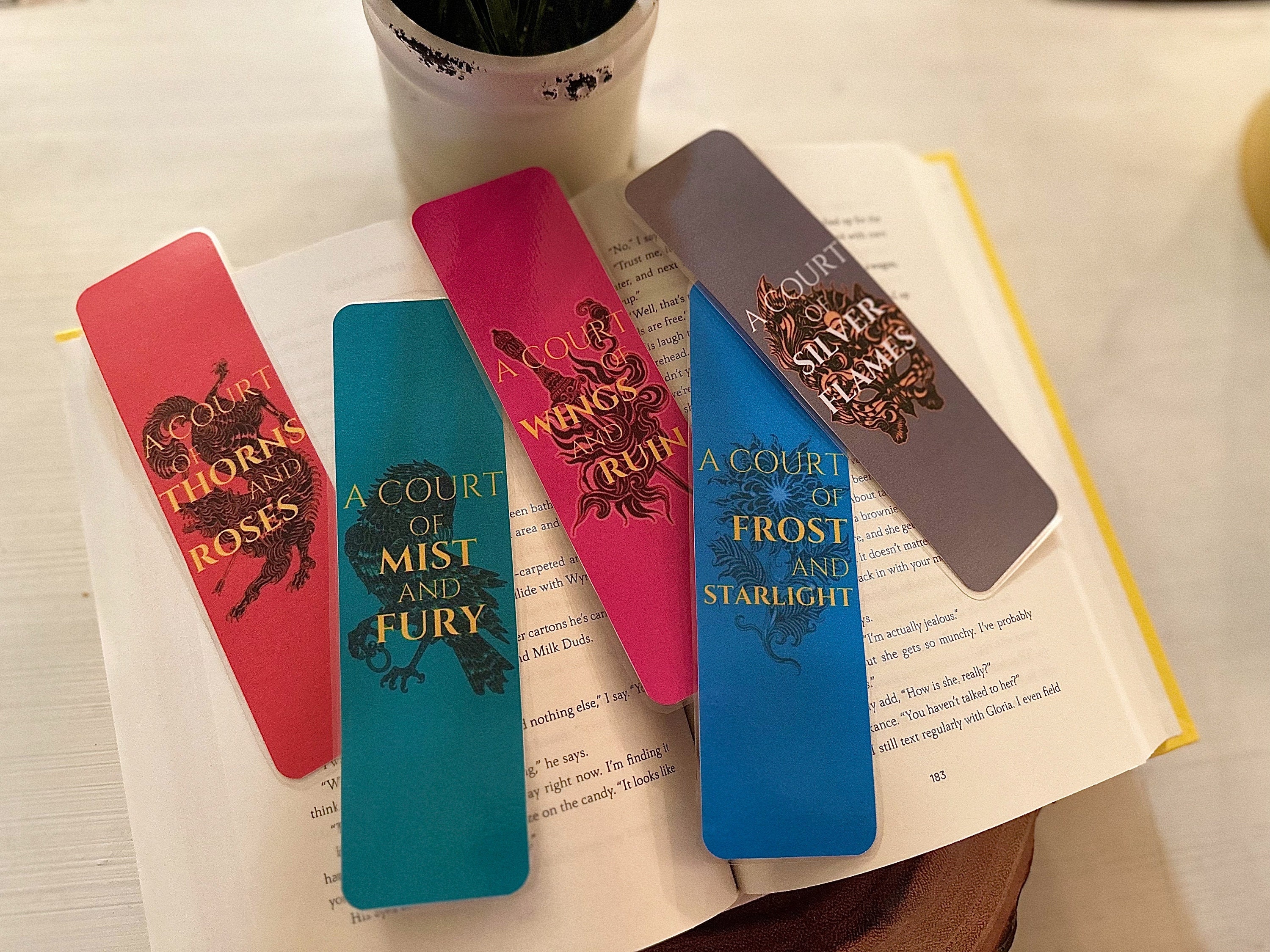 ACOTAR Series 5-pack Bookmarks 2x7 - Etsy