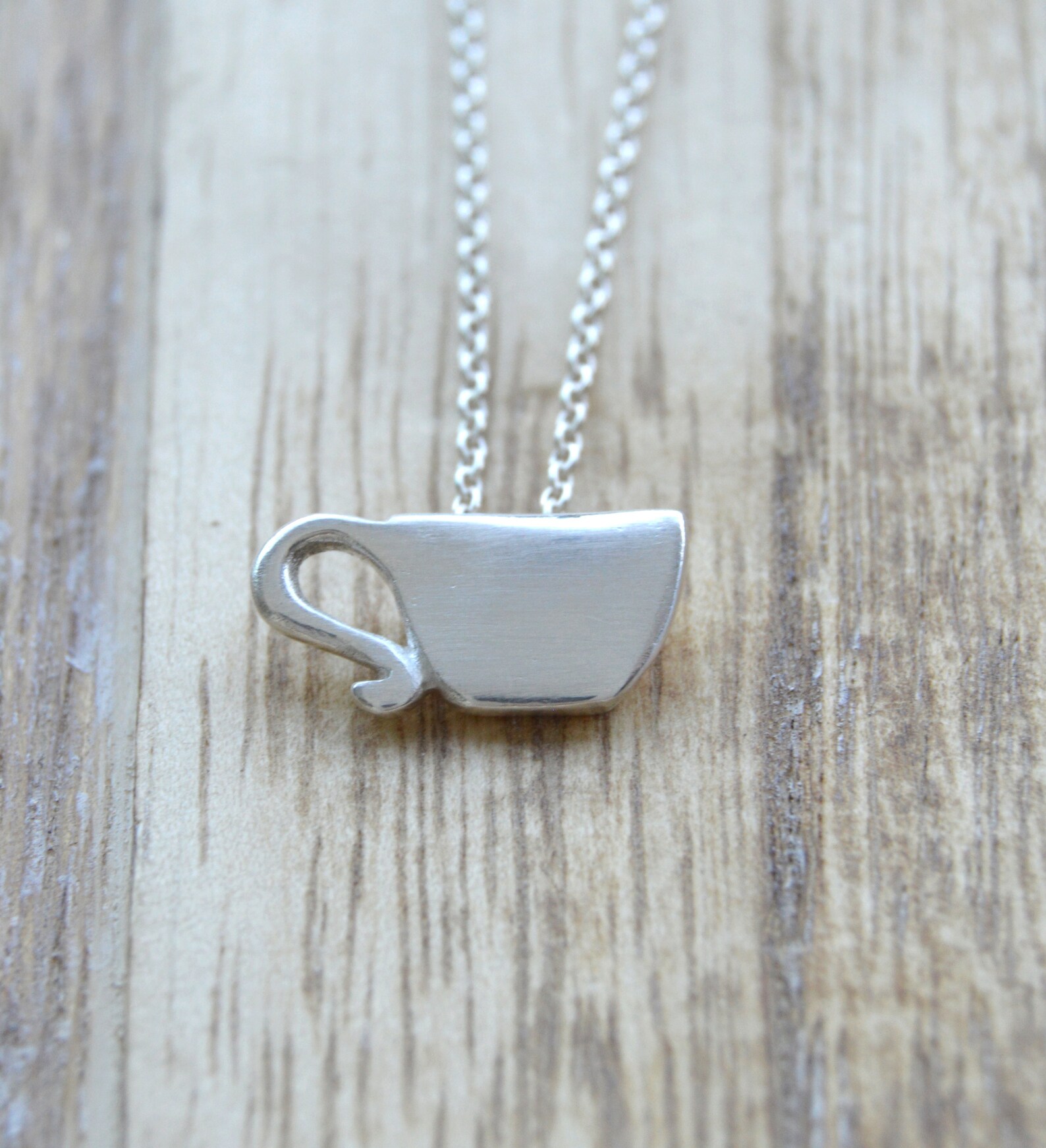 Teacup Necklace, Sterling Silver Teacup Pendant Ideal Gift for Tea ...