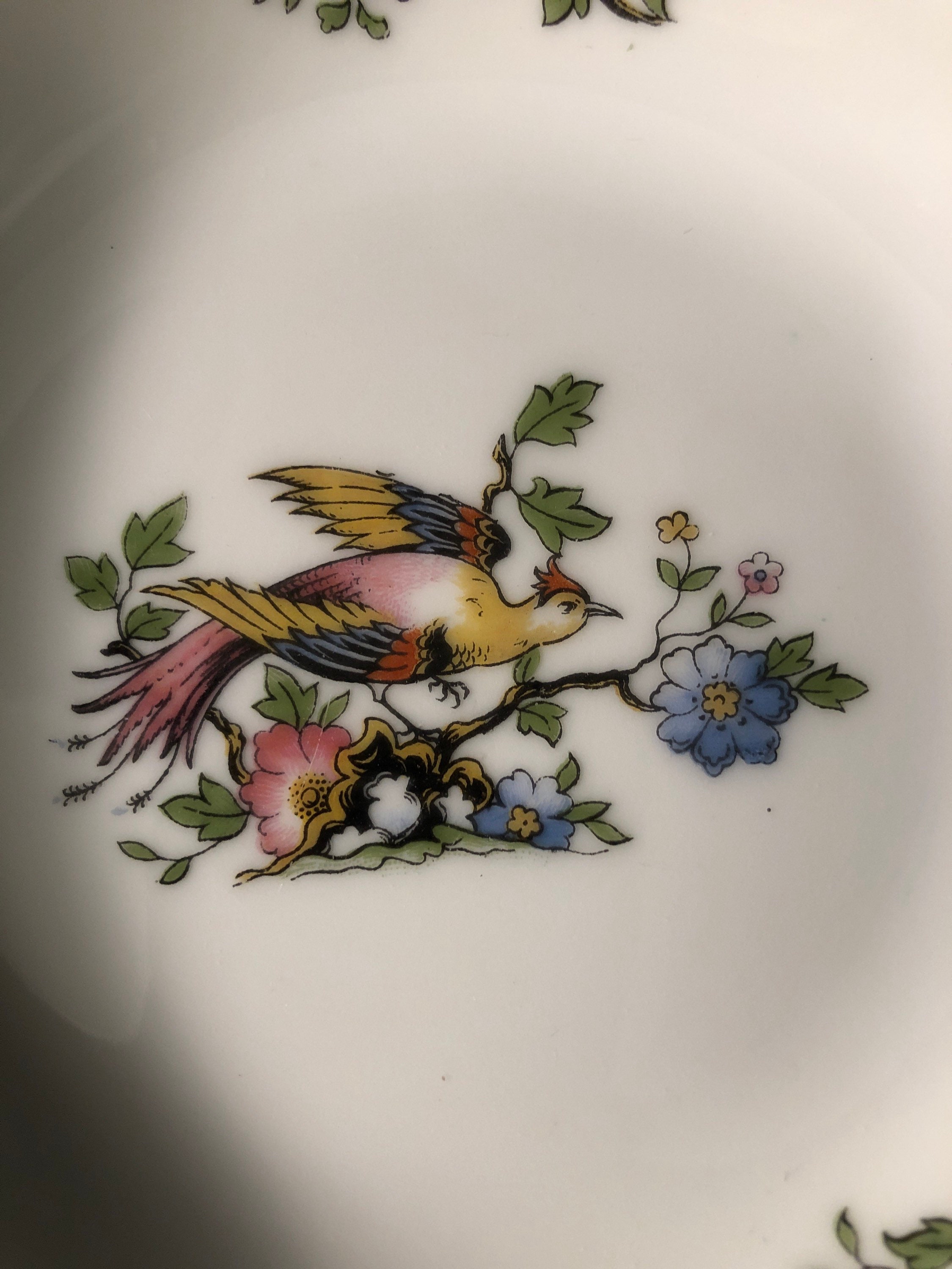 Noritake China Pheasant Pattern Set of 6 Bowls Antique Circa 1920's Art ...