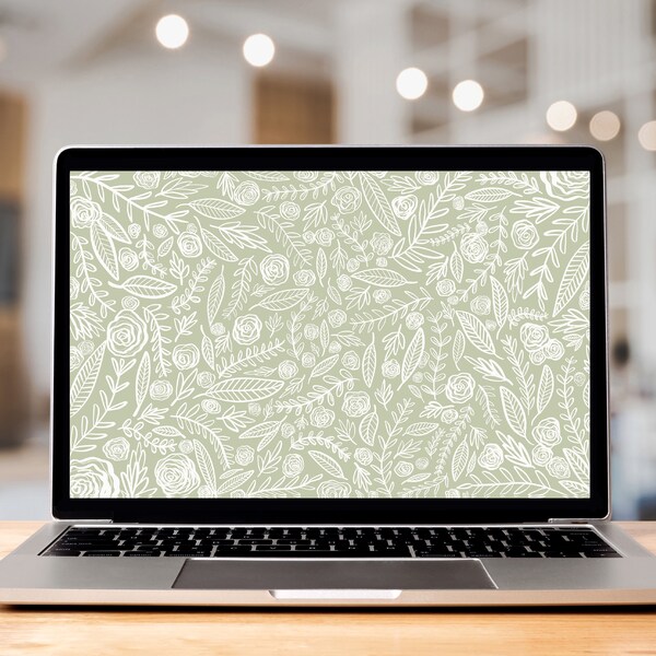 Cute Green Laptop Wallpaper - Etsy