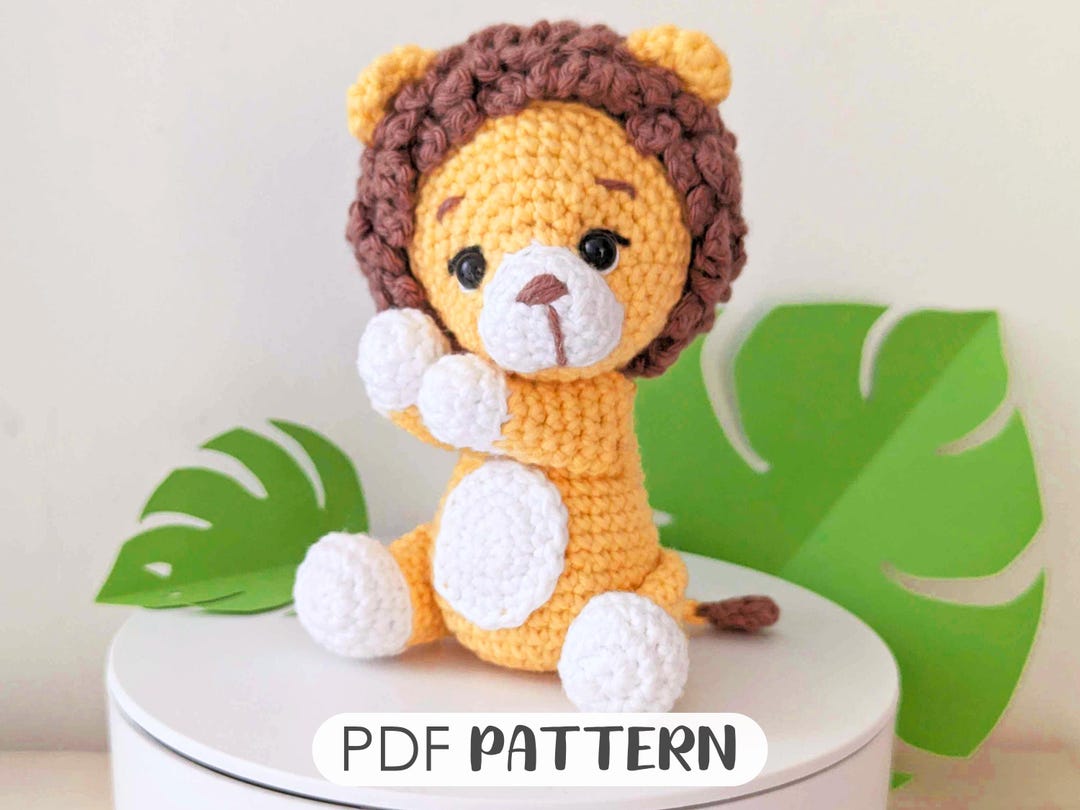 Pattern Kibo the Cute Lion Amigurumi Simba Crochet Small Advanced ...