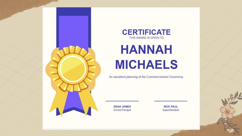 Fully Editable Award Certificate Template (pptx/powerpoint/slides) - 8 ...