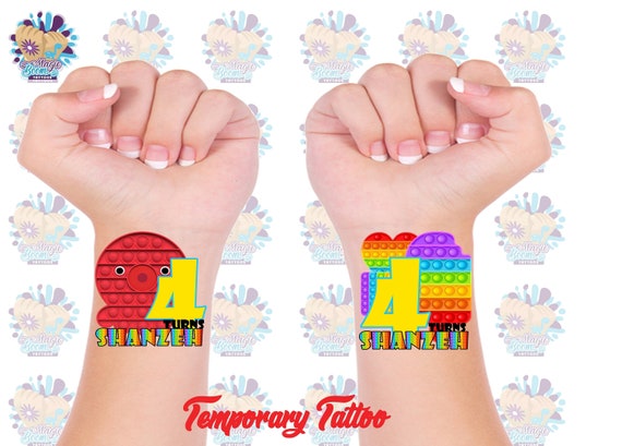 Pop It Toy Tattoos Pop It Fidget Toy Tattoos Pop It | Etsy Singapore