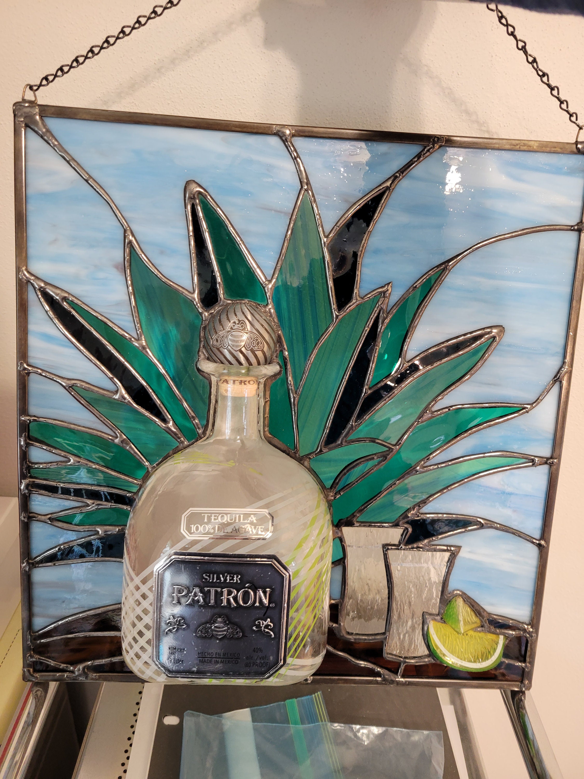 Patron Tequila 3D Stained Glass Window - Etsy