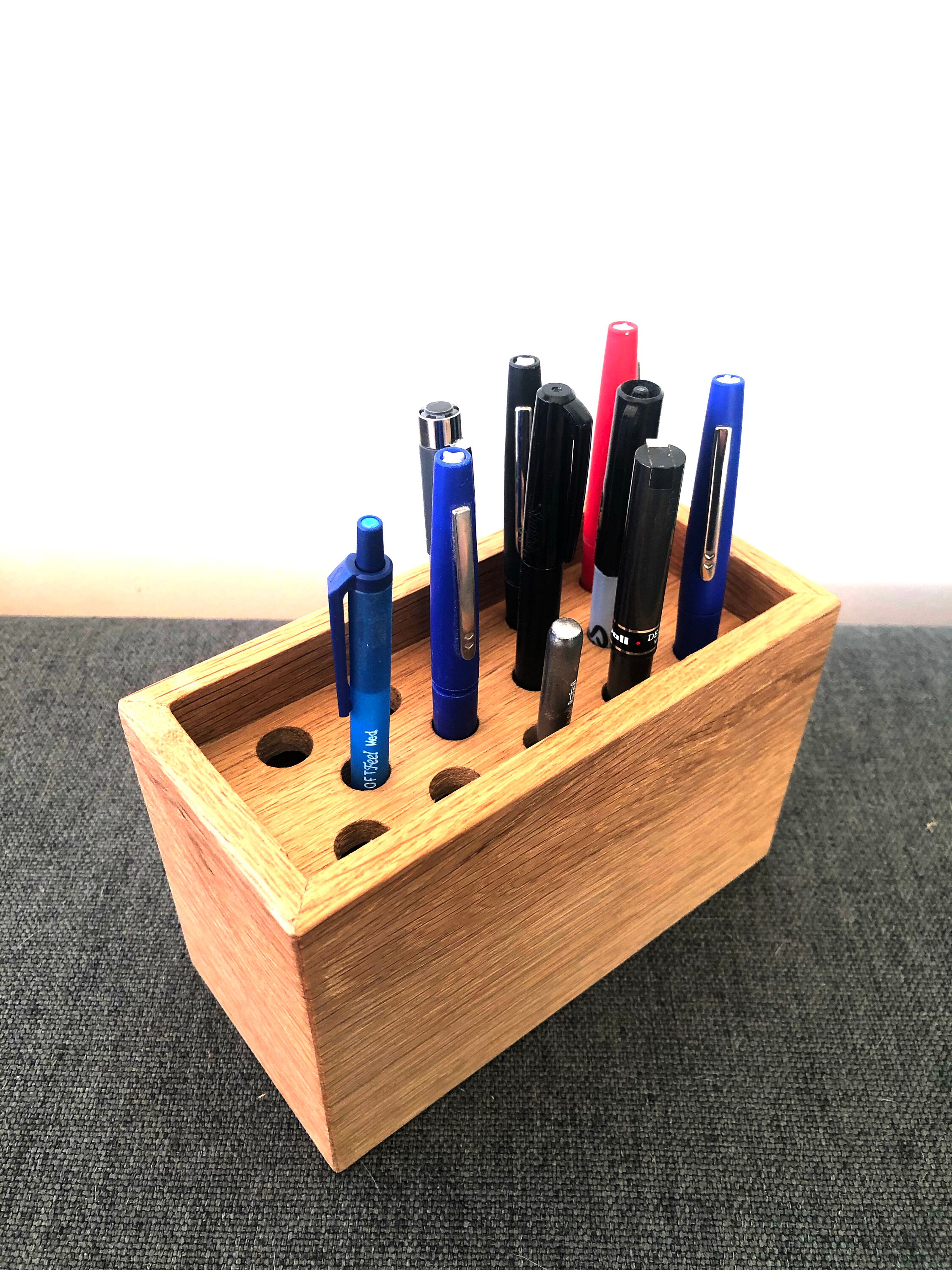 Wooden Pen & Pencil Box - Etsy