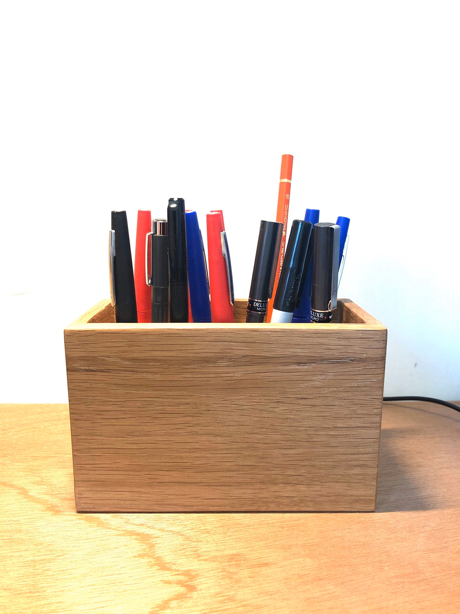 Wooden Pen & Pencil Box - Etsy