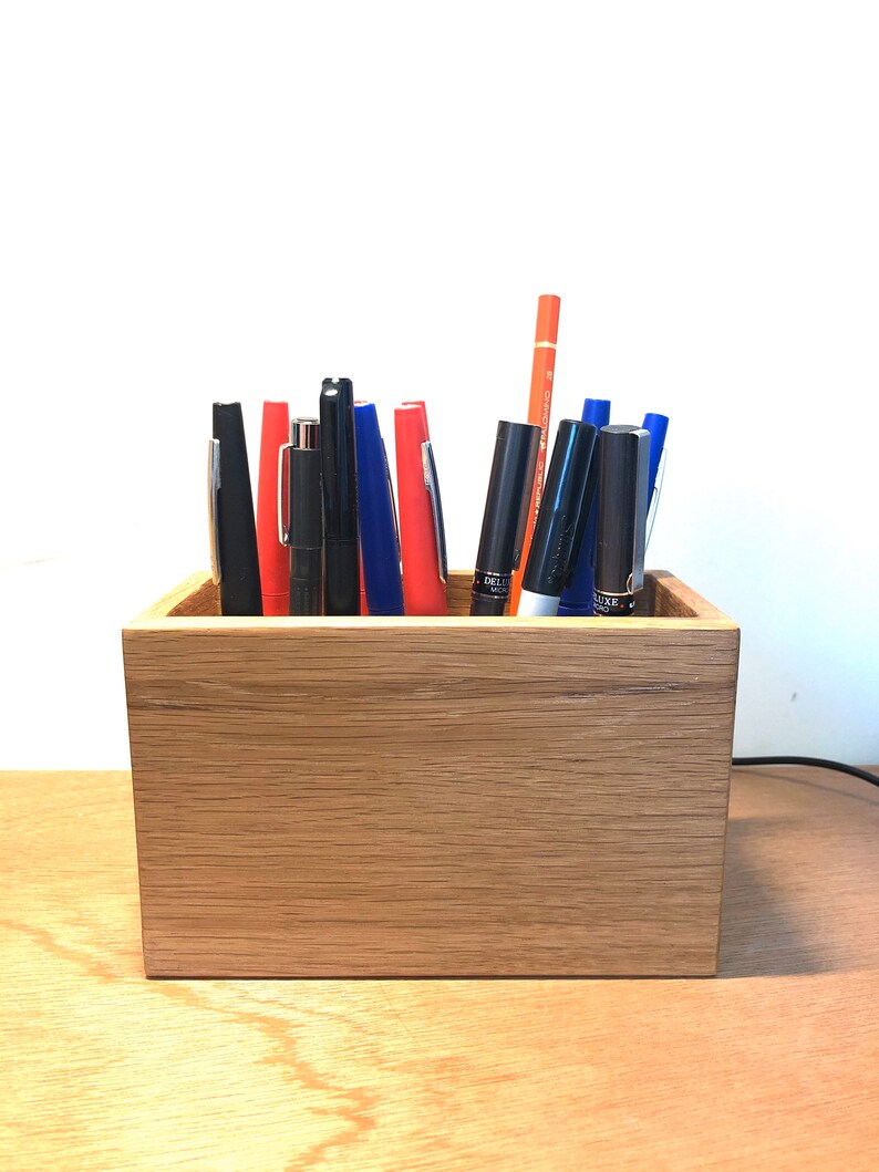 Wooden Pen & Pencil Box - Etsy
