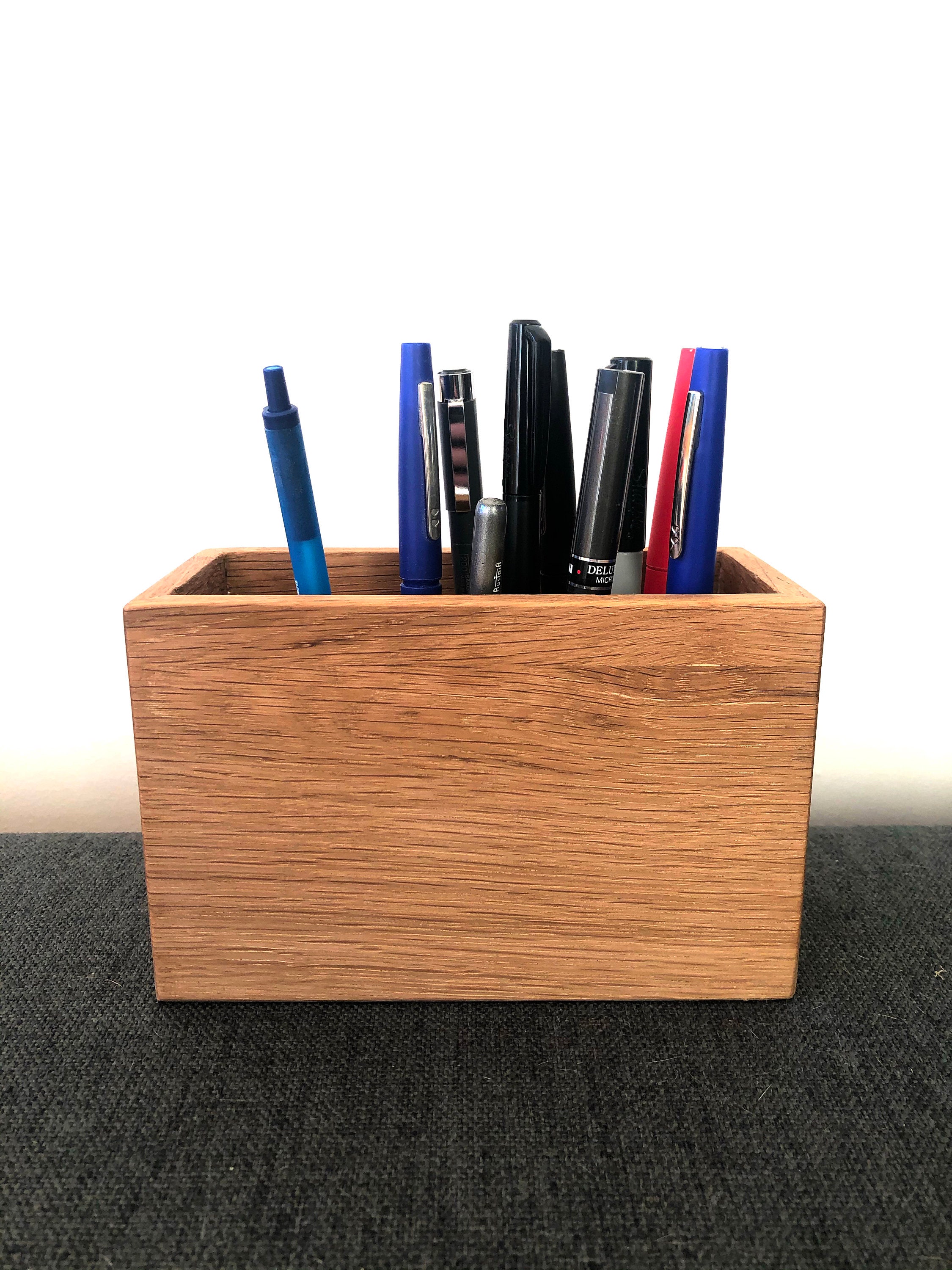 Wooden Pen & Pencil Box - Etsy