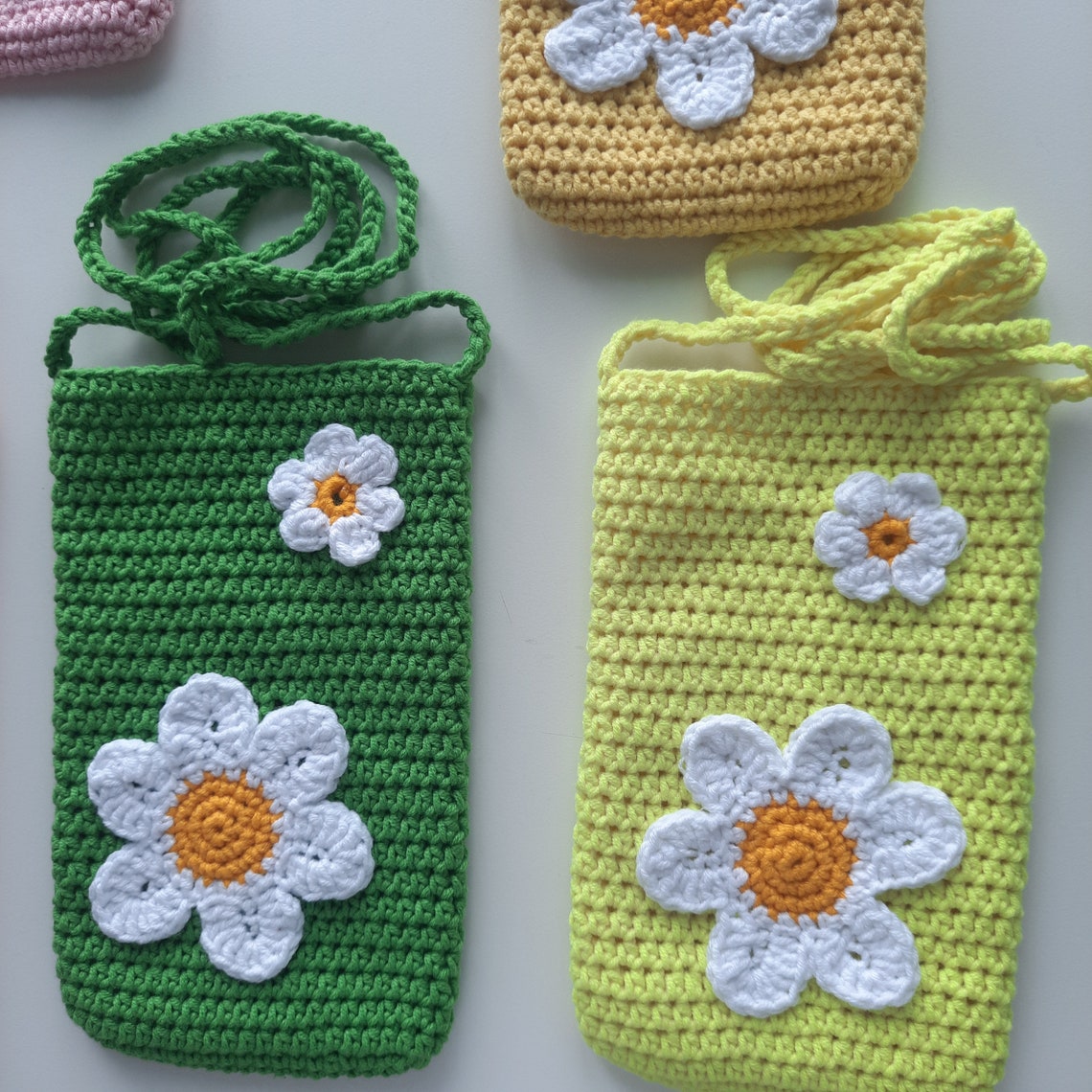 Crochet Phone Pouch-phone Bag phone Holder-small Crossbody Bag-crochet ...