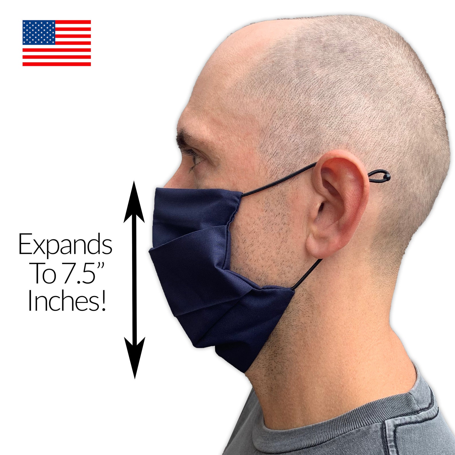 XL Face Mask With Nose Wire Large Face Mask Made With Filter - Etsy