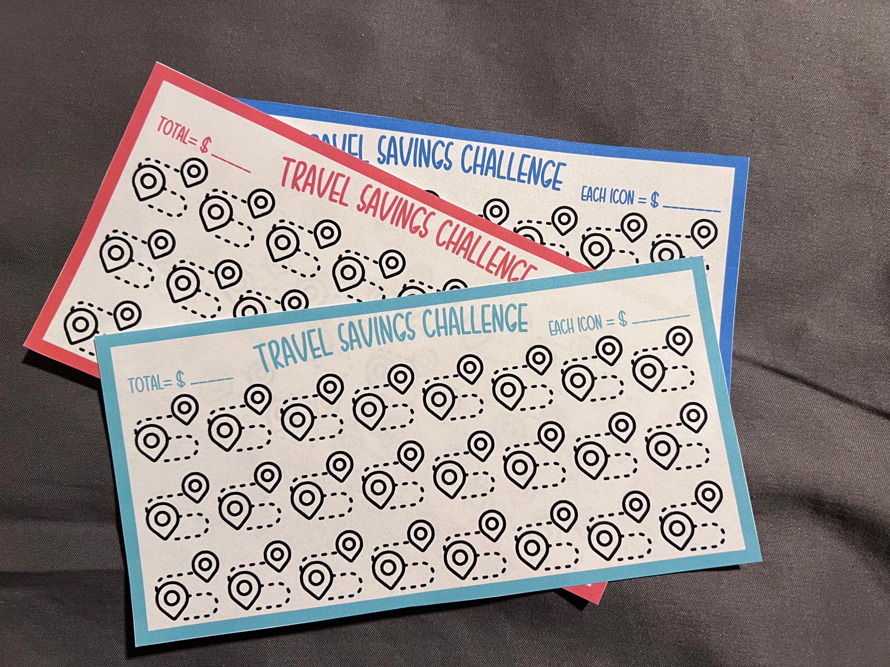 Travel Savings Challenge Printable Savings Challenges Budgeting and ...