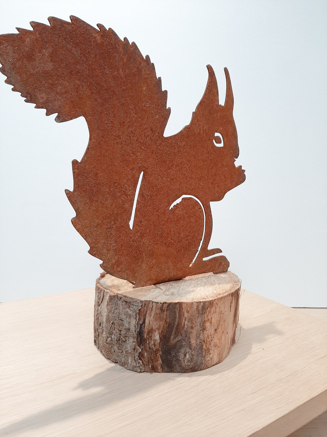 Rusty Squirrel Garden Ornament Metal Garden Decor Woodland - Etsy UK