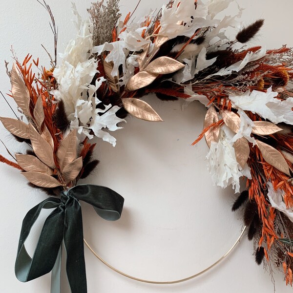 Floral Hoop Wreath - Etsy