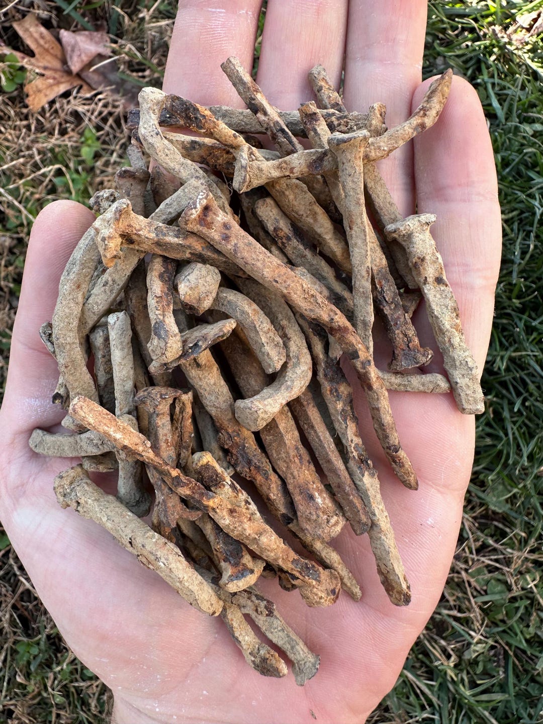 Antique Handmade Nails 150-250 Year Old Coffin Nails Antique Dug Square ...