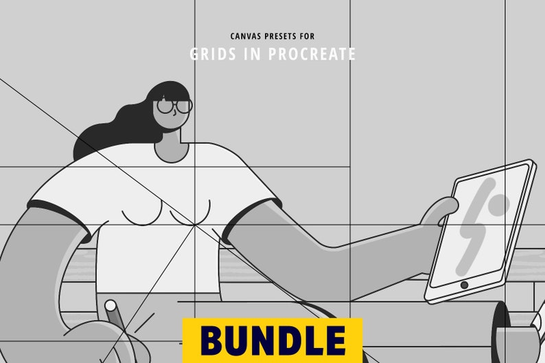 Procreate Custom Grid Presets | Etsy