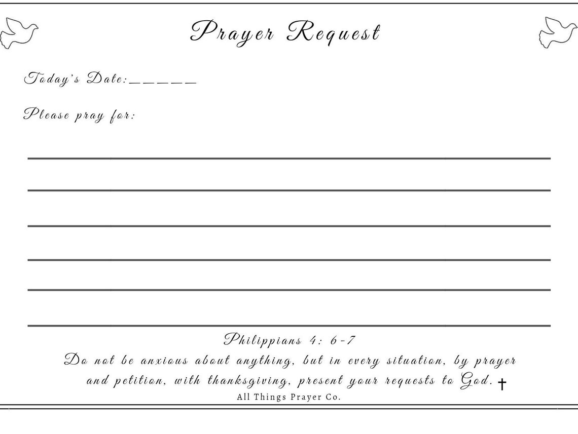 Packaged Prayer Request Cards - Etsy