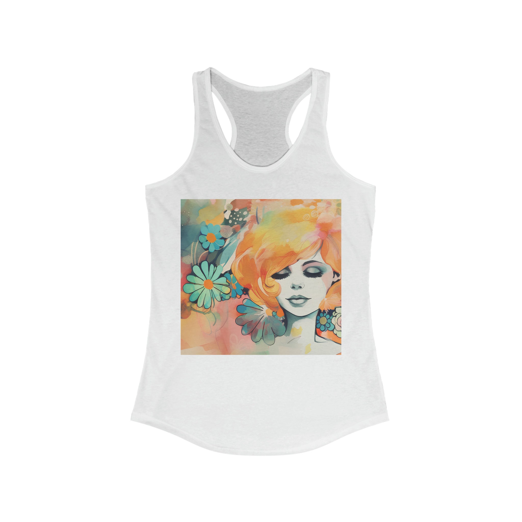 Vintage Tank 60s Style Tank Flower Power Vintage Top 60s Vibe - Etsy