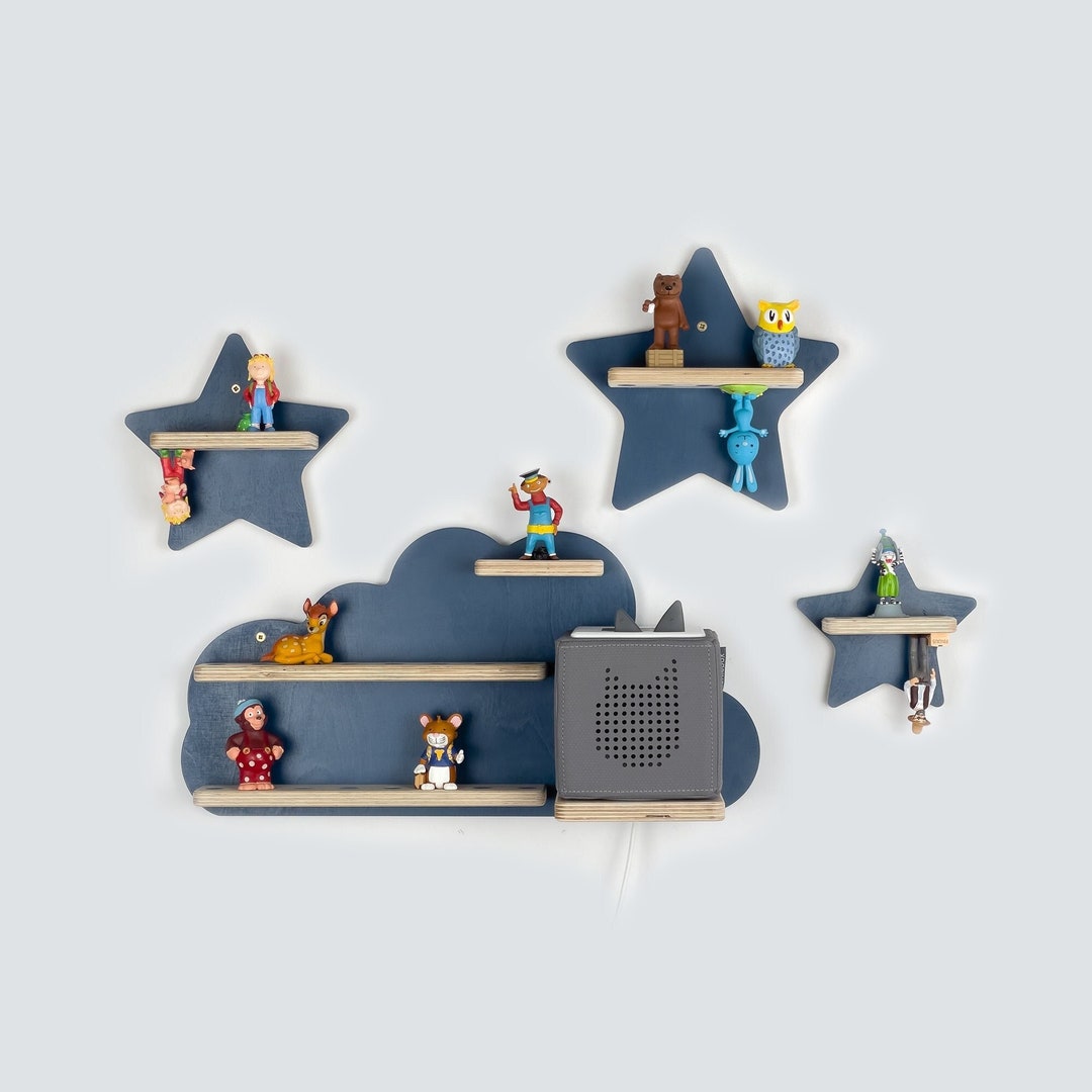 Clouds + Star Set - Tonie Shelf for the Toniebox and up to 43 Tonie ...