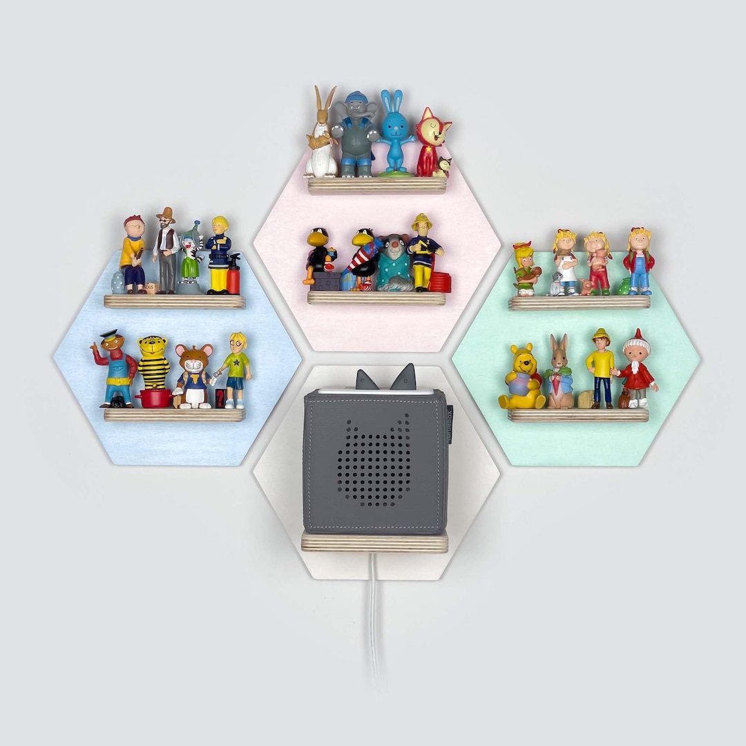 Hexagon Tonie Shelf for the Toniebox and up to 24 Tonie Figures - Etsy