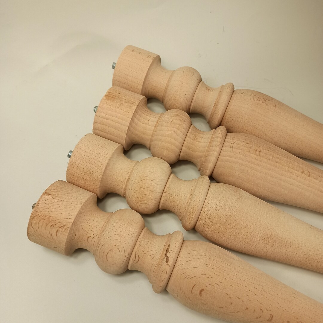Set (4pcs) of Wooden Coffee Table Legs - Etsy