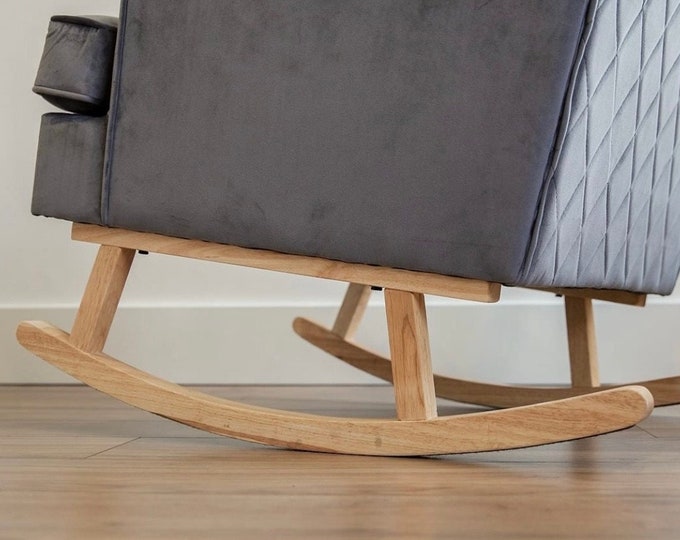 Hand Made Costa Rican Leather Fold up Rocker Rocking Chair ~shipping is ...