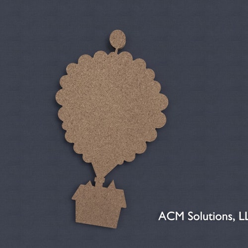 Up Balloon House Pin Board up Balloon House Cork up Balloon | Etsy