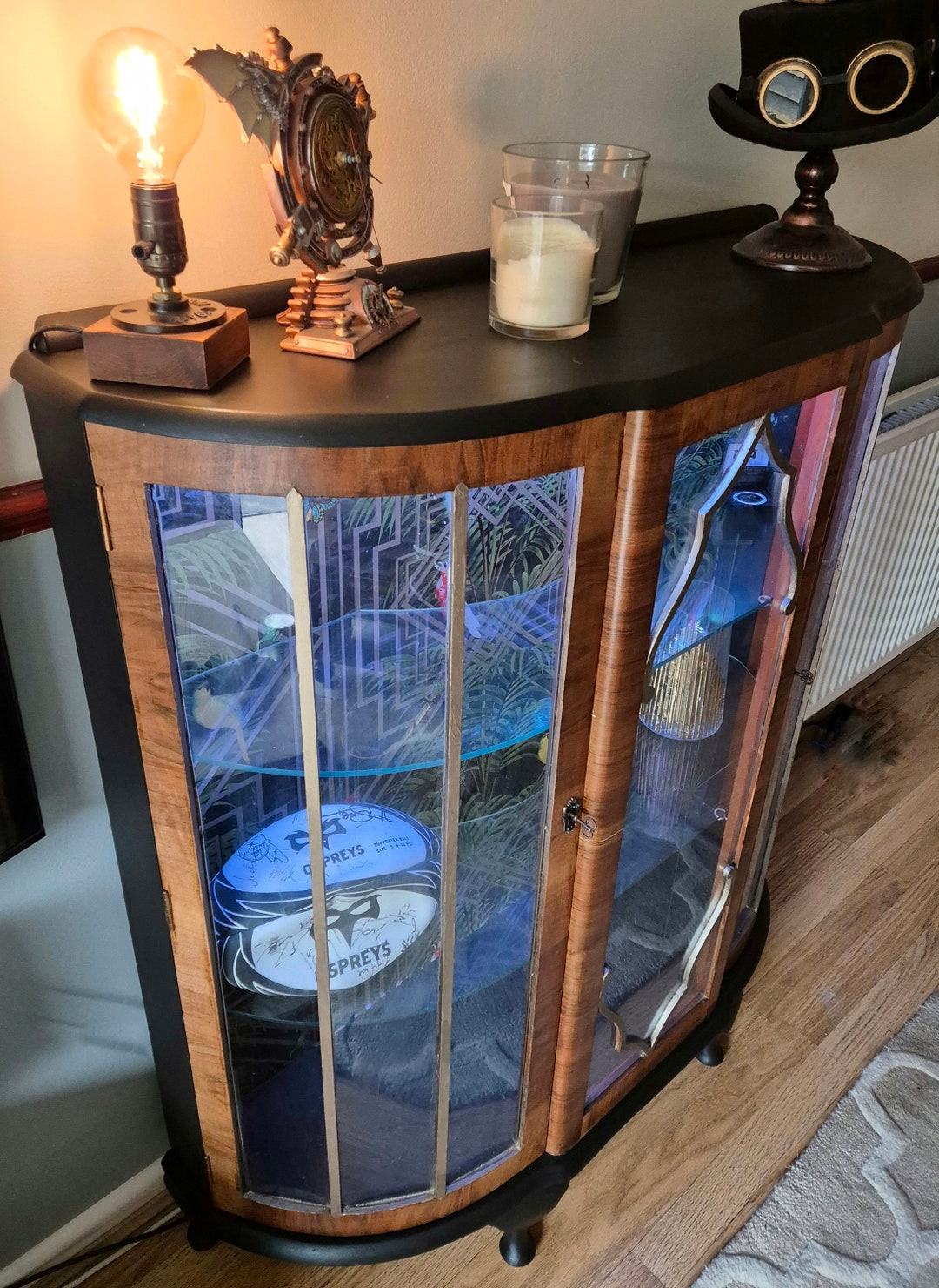 Art Deco Style Display Cabinet - Etsy