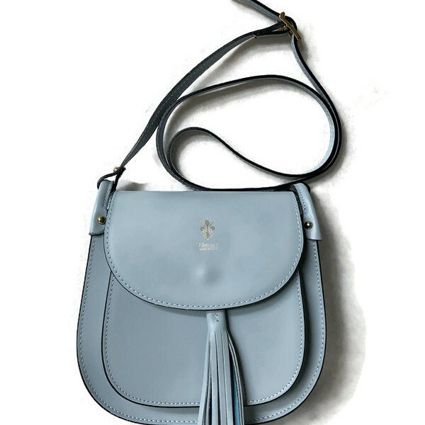 Blue Crossbody Bag - Etsy